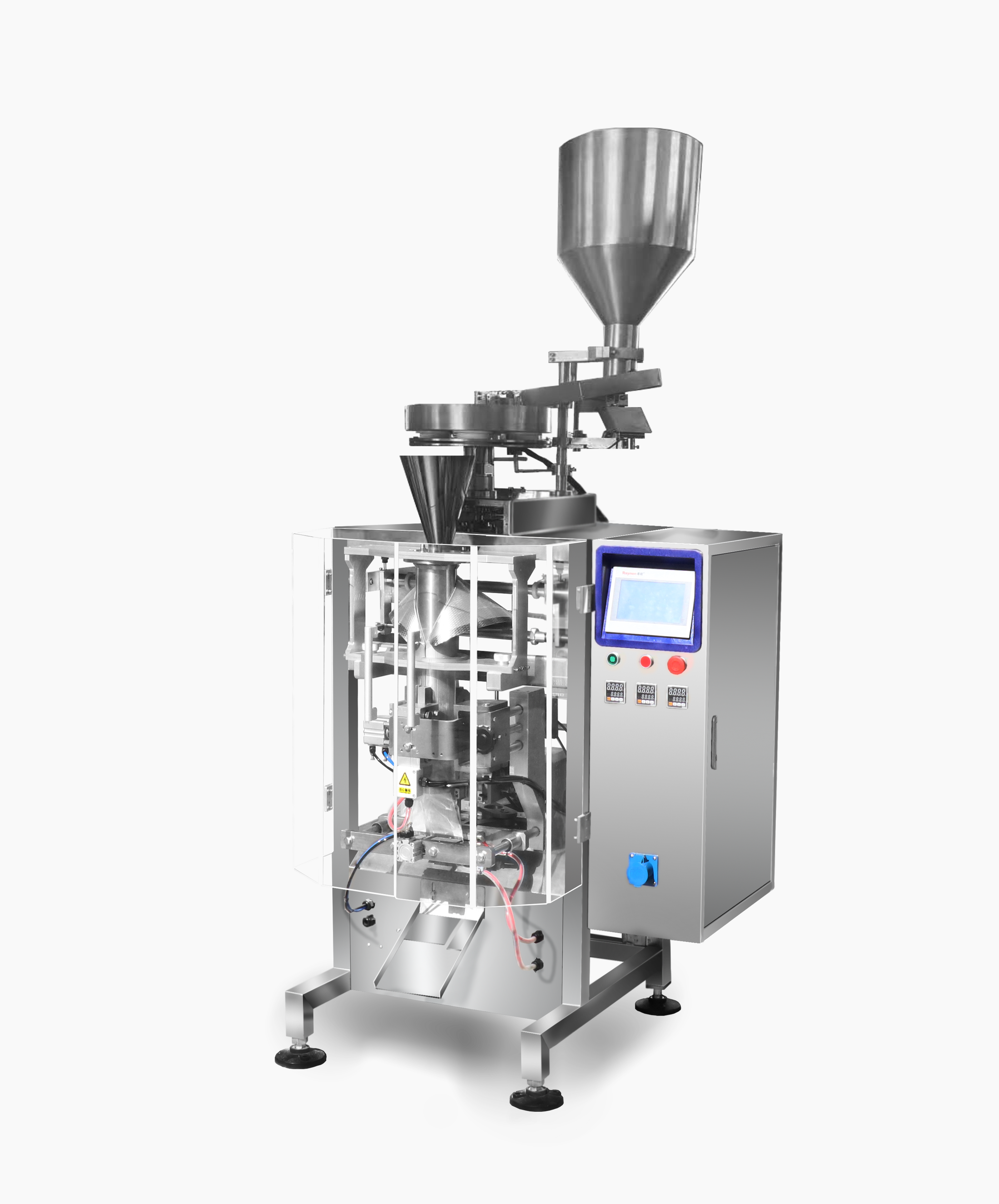 Vertical form fill and seal pounch packaging machines for nuts grain ...